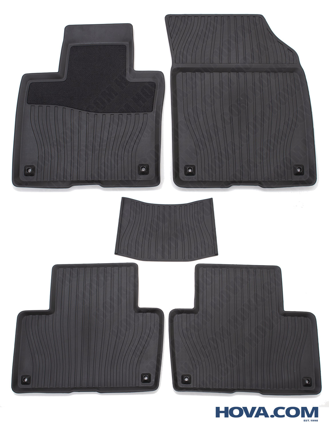 Gummimatta Svart/Mörkgrå Volvo XC90 II 5-, 6-, 7-sits 2016-> - Hova.com