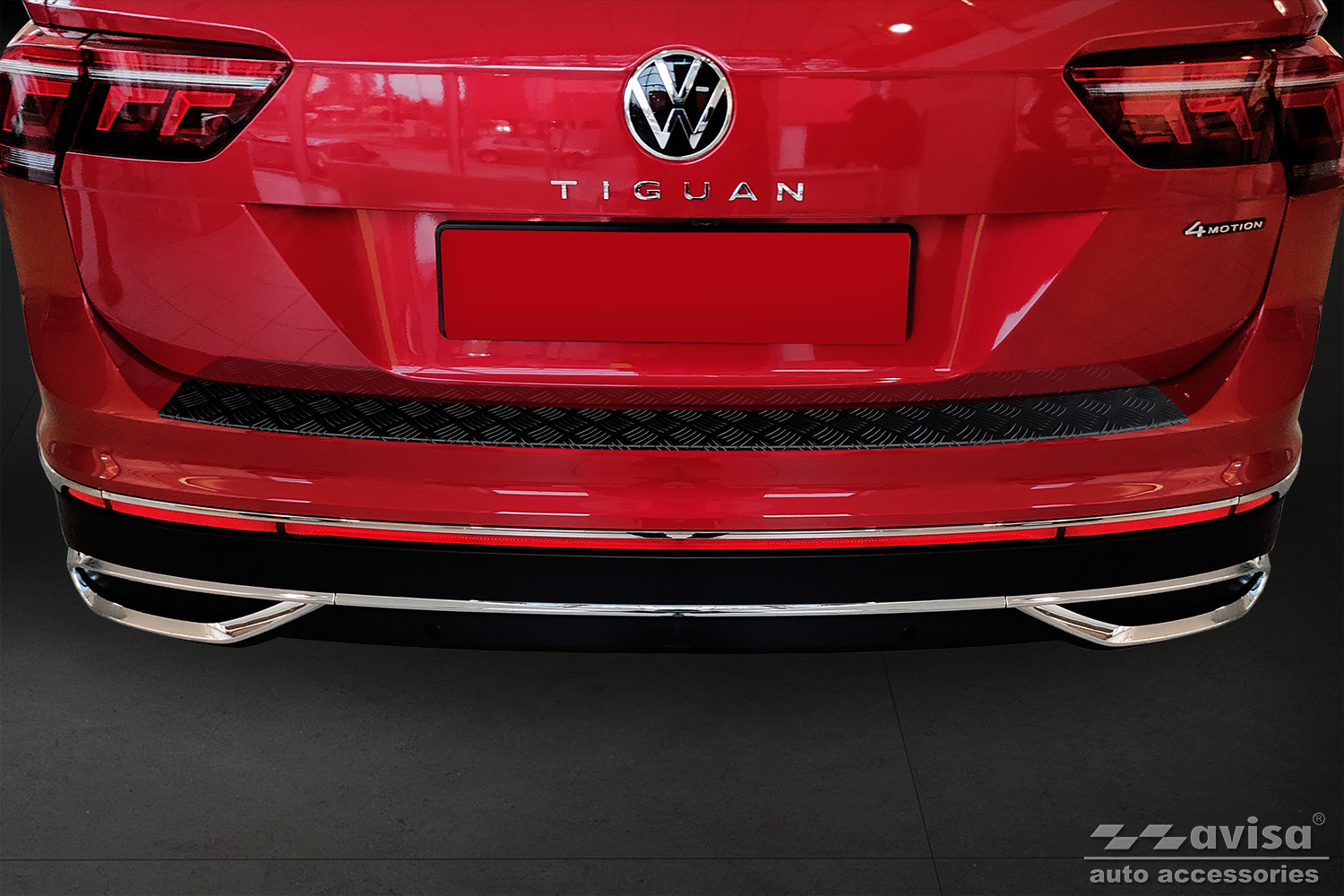Lastskydd Mattsvart Aluminium Durkplåt till VW Tiguan II 2015-2024 ...