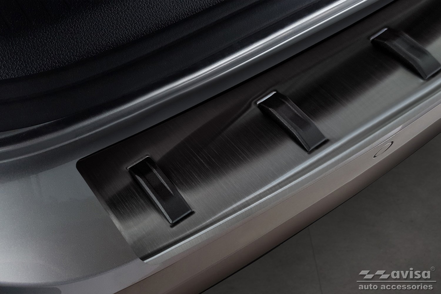 Lastskydd Hybrid Rostfri Svart metall VW Golf VII Variant /Alltrack ...