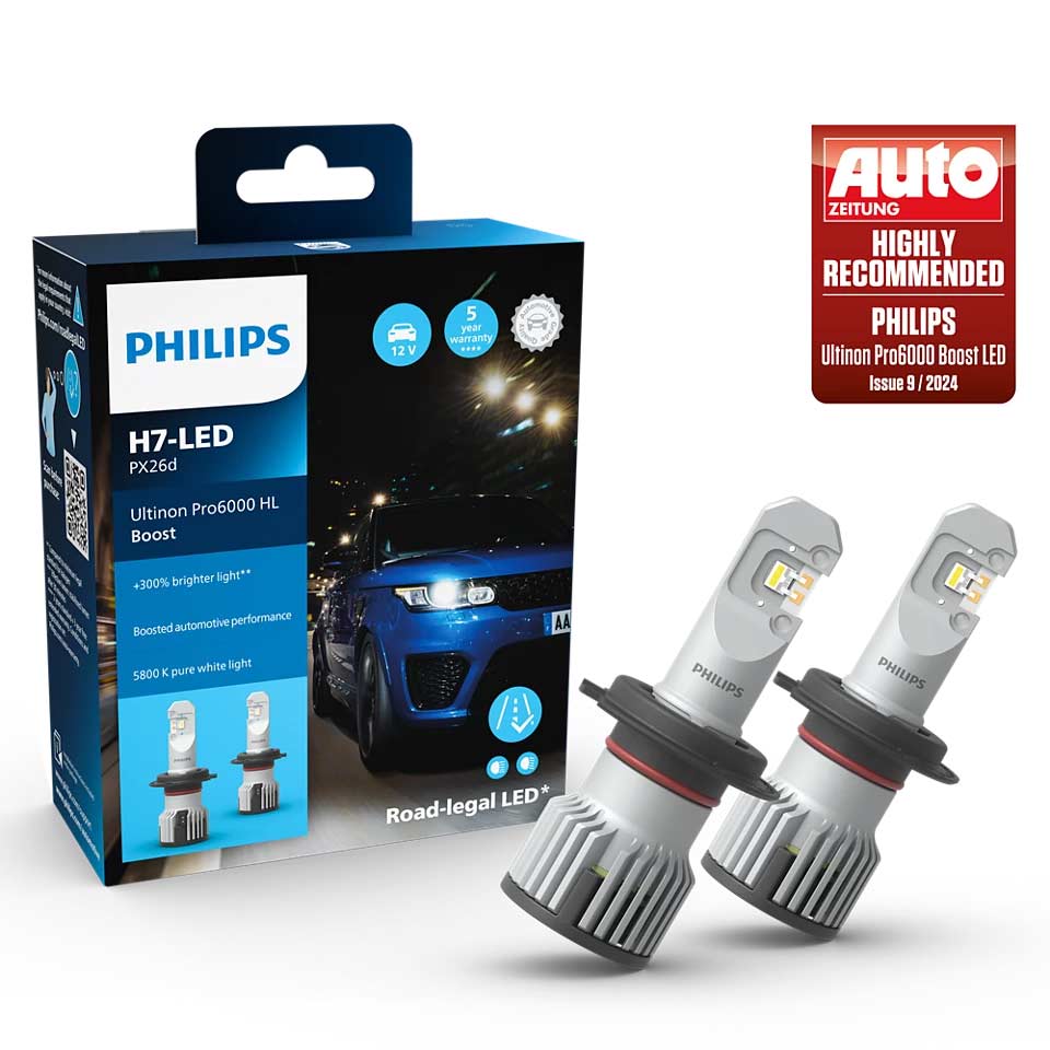 11972U60BX2Philips Ultinon Pro6000 Boost H7 LED Trafikgodkänd - Hova.com