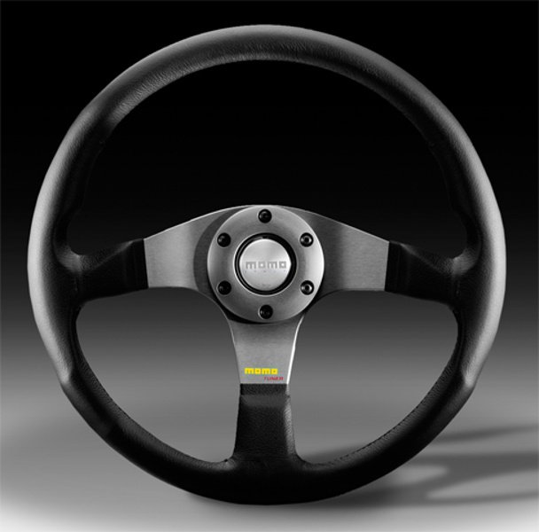 Momo Ratt Tuning Tuner Svart/Antracit 320mm Läder - Hova.com