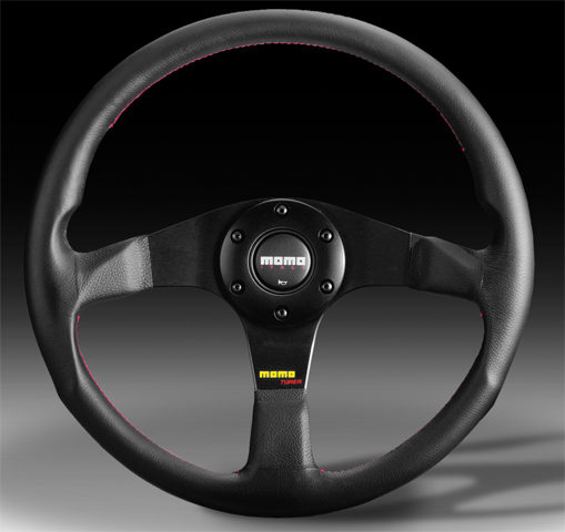 Momo Ratt Tuning Tuner Svart 350mm Läder - Hova.com